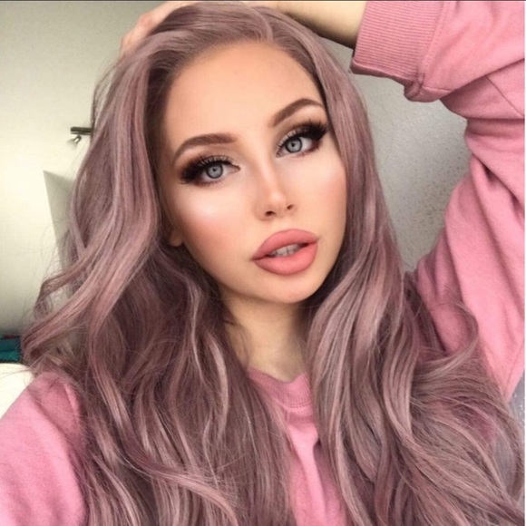 FASHIONDEIITYSHAIR | Hair | 22 Ash Pink Body Wavy Lace Front Wig New ...